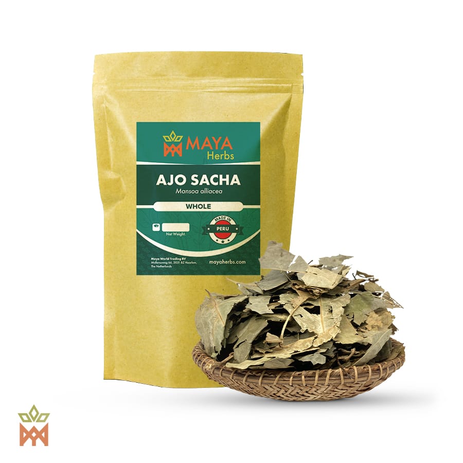Hojas de Ajo Sacha | Las mejores hojas enteras | Perú | Maya Herbs